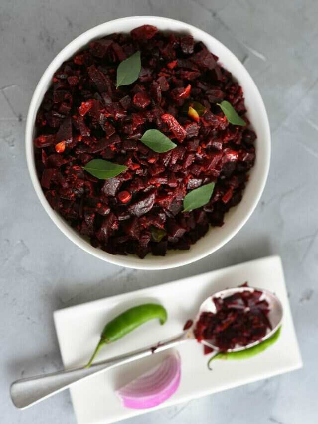 Vibrant And Authentic Beetroot Thoran From Kerala Cuisine