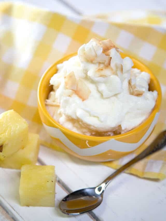 No-Churn Homemade Pina Colada Ice Cream For A Summer Treat