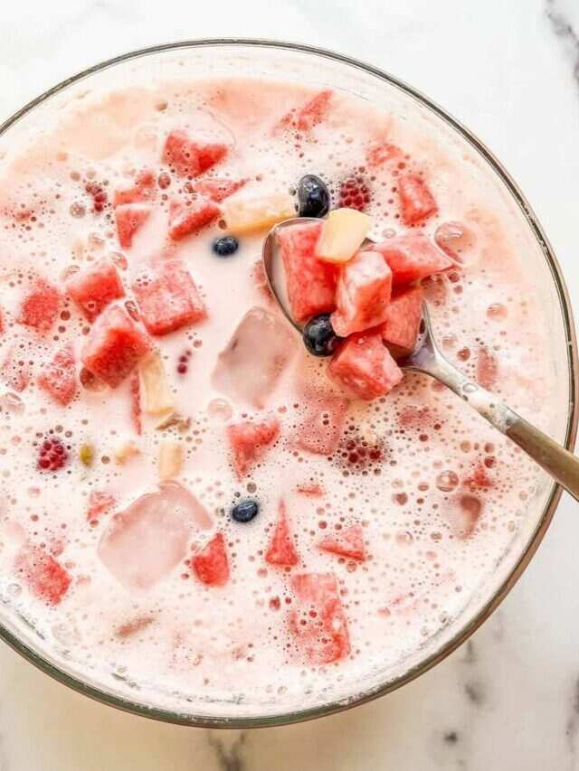 Tropical Hwachae Drink Bowl: A Must-Try Korean Fruit Punch